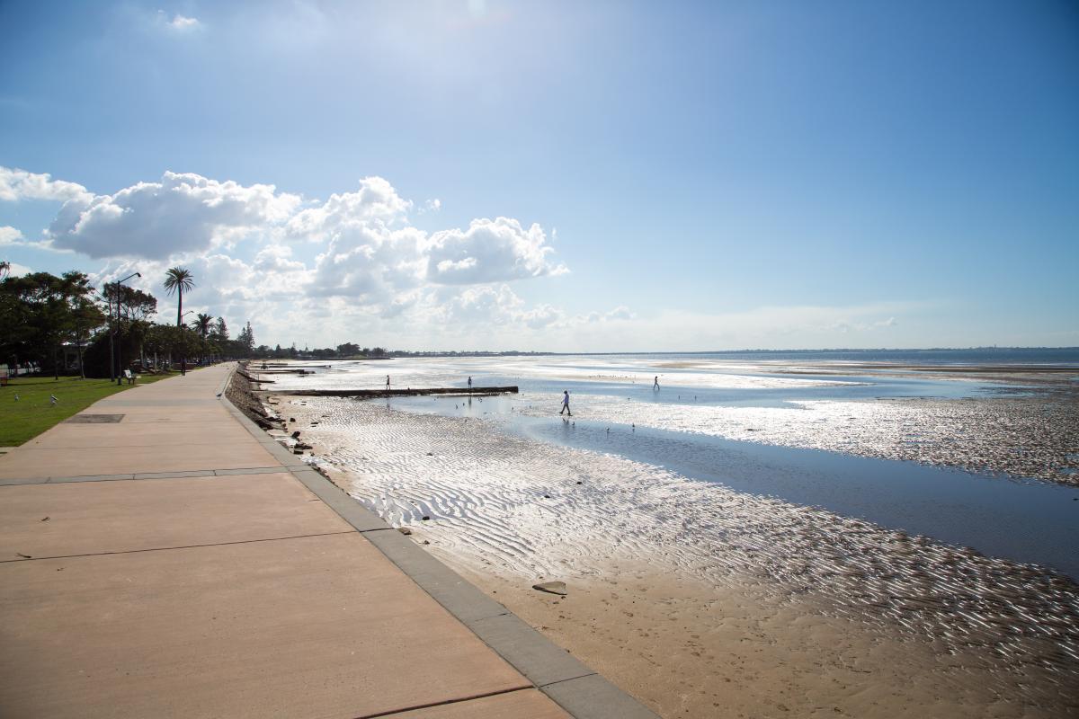 Bramble Bay Foreshores, includes the seawall, Shorncliffe / Sandgate ...